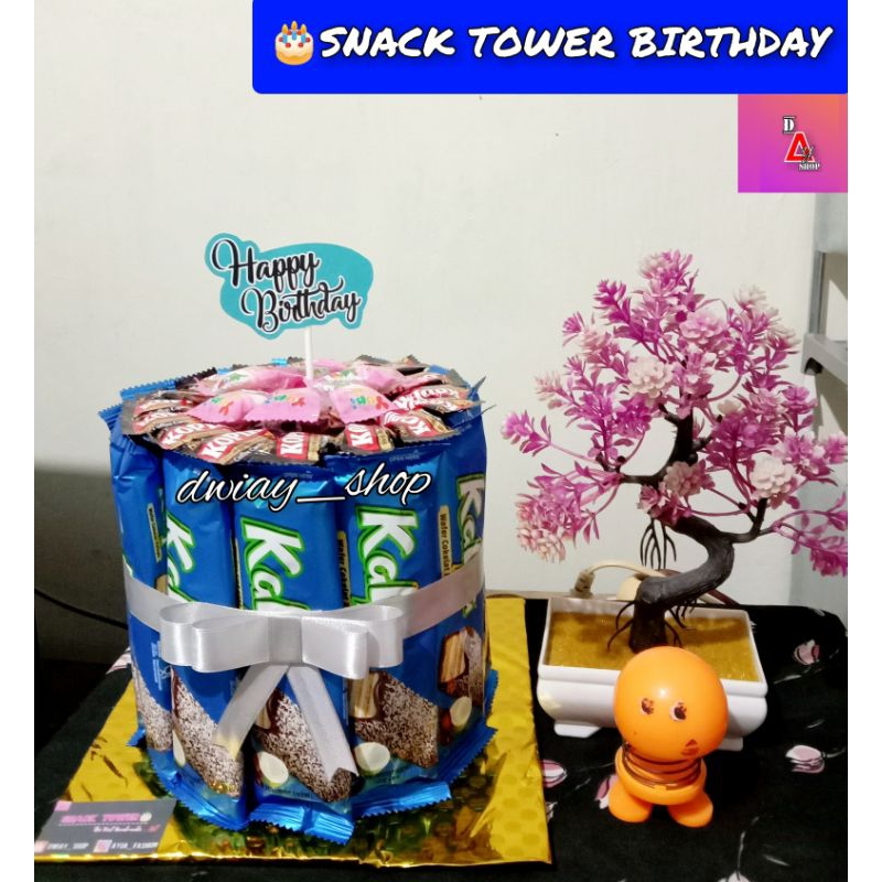 Jual SNACK TOWER BIRTHDAY / KUE ULTAH KEKINIAN / HAMPERS ULTAH (FREE ...