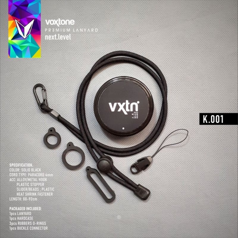 Jual Premium Lanyard - Kalung Pengait untuk HP, ID Card, Flash Disc, Camera - Voxtone Next Level ...