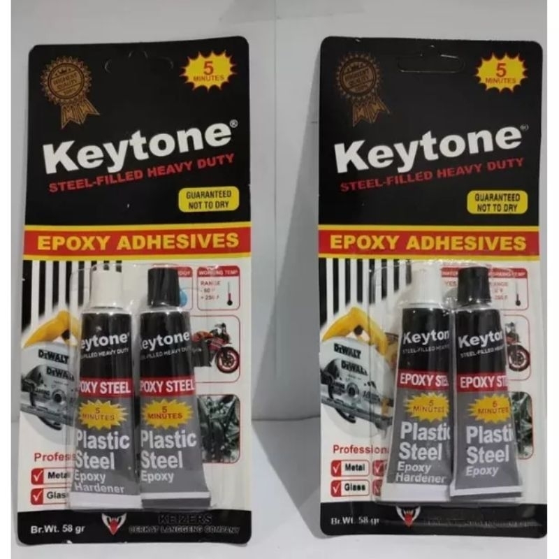 Jual lem besi plastik steel lem hitam putih exposi | Shopee Indonesia
