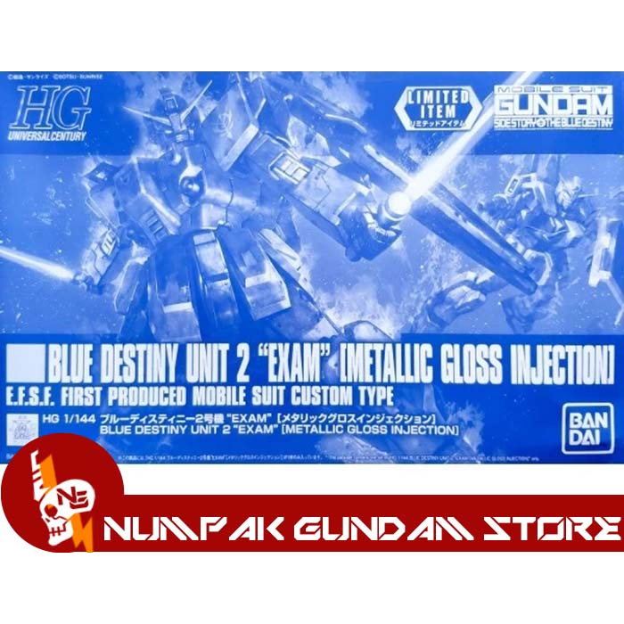 Jual Blue Destiny Unit 2 Exam Mettalic Gloss Bandai | Shopee Indonesia