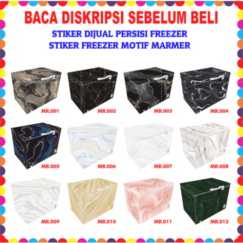 Jual STIKER KULKAS FREEZER 300 Lt MOTIF MARMER | Shopee Indonesia