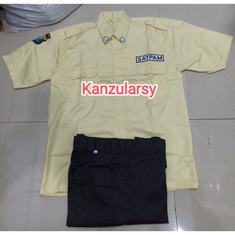 Jual SERAGAM PDH SATPAM KREM | Shopee Indonesia