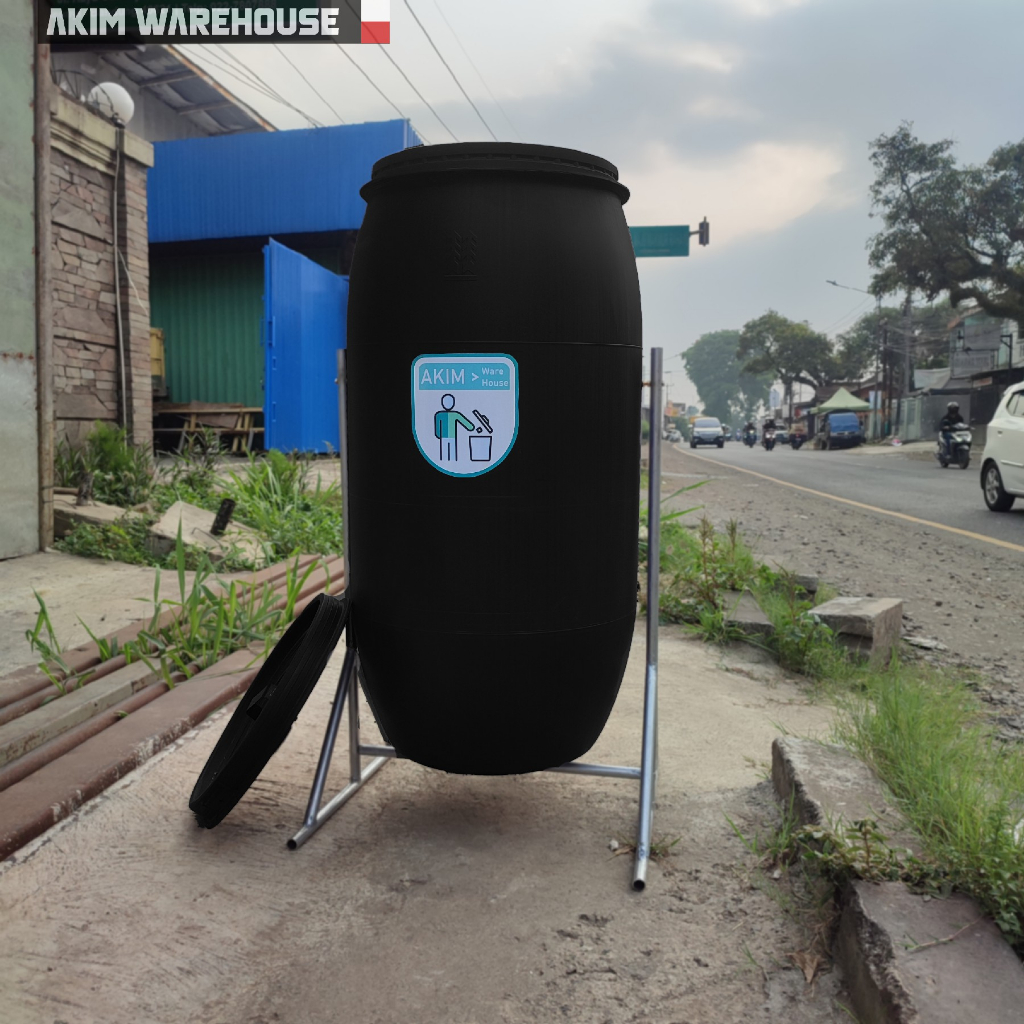 Jual Tong Sampah 150 Liter + Kaki Besi Tempat Umum / Pinggir Jalan ...