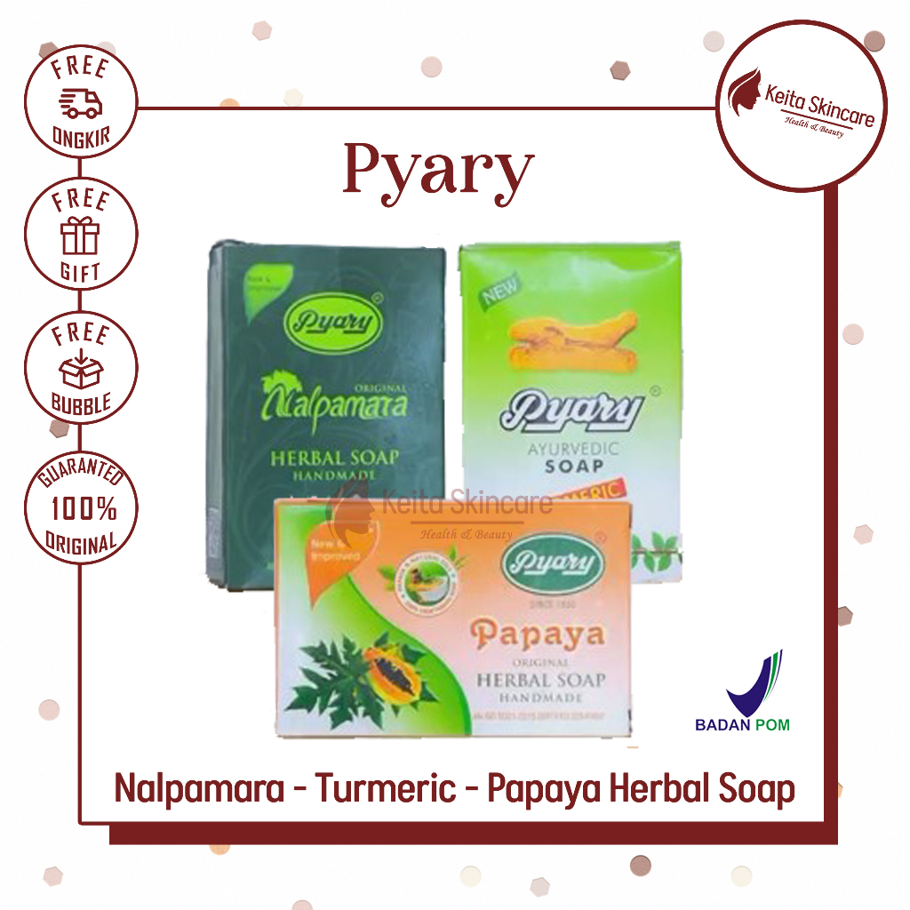 Jual Sabun Nalpamara - Turmeric - Papaya Original Pyary BPOM | Shopee ...