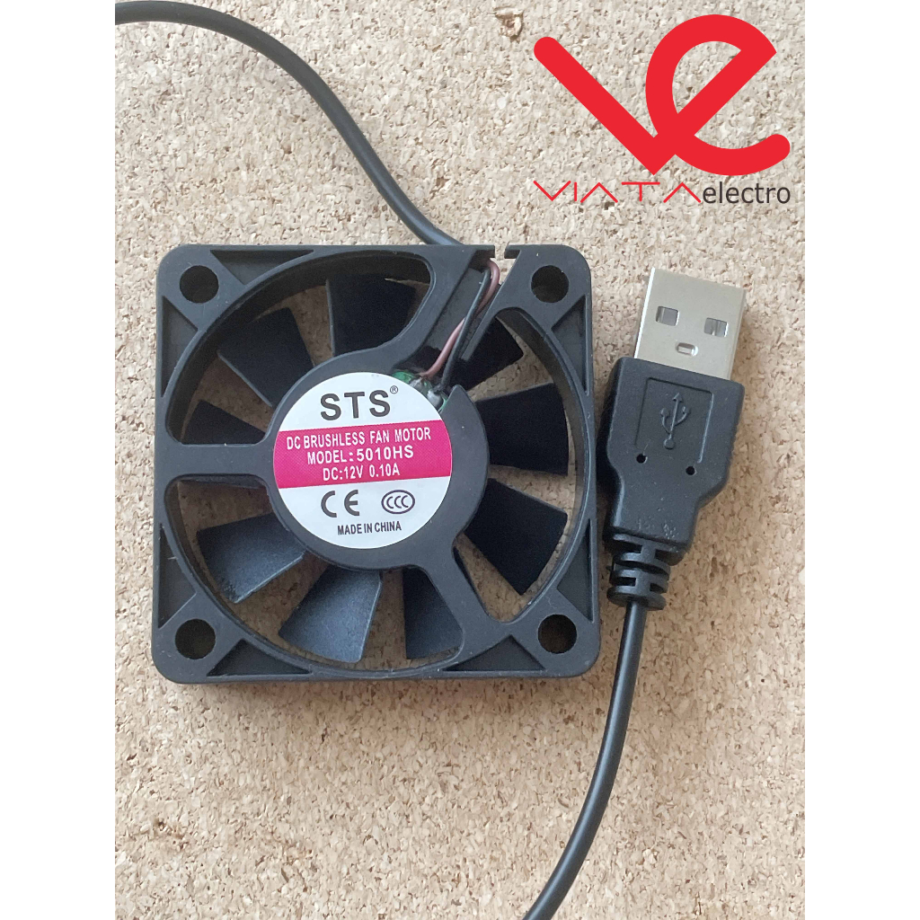 Jual FAN DC 5V 5cm + USB KIPAS DC 5x5cm USB BRUSHLESS ups KIPAS PENDINGIN COOLING EXHAUST 5cm ...