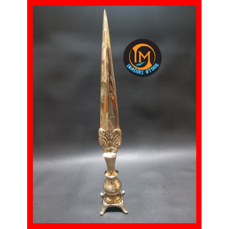 Jual GROSIR MATA TOMBAK KUNINGAN BALI / TUMBAK BALI / TOMBAK LURUS DAN ...