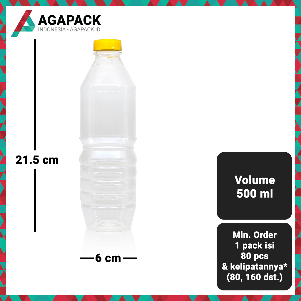 Jual Botol Jamu MG 500ml 500 ml Plastik PET Minyak Goreng Air Minum ...