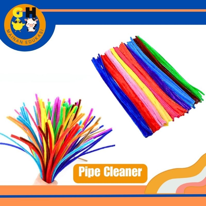Jual Pipe Cleaner Kawat Bulu DIY Kerajinan Tangan Mainan Edukasi ...