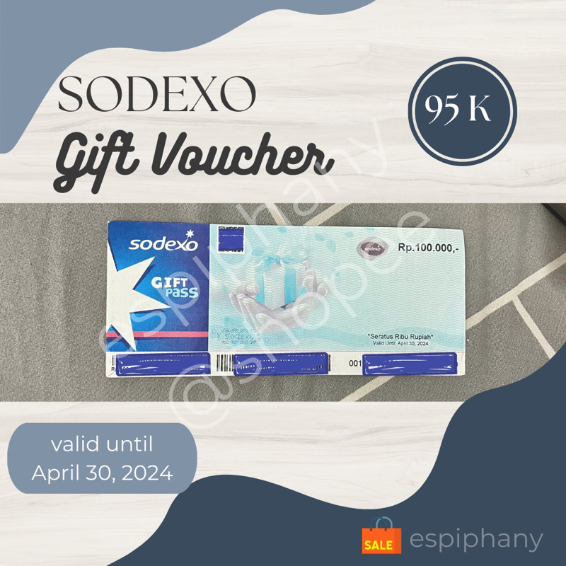 Jual sodexo voucher gift pass 100 ribu | Shopee Indonesia