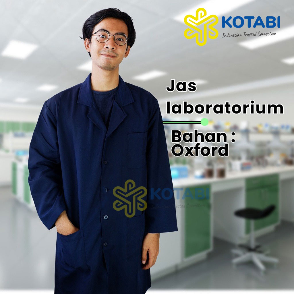 Jual KOTABI - Jas lab, Jas Laboratorium Lengan Panjang Biru Dongker ...