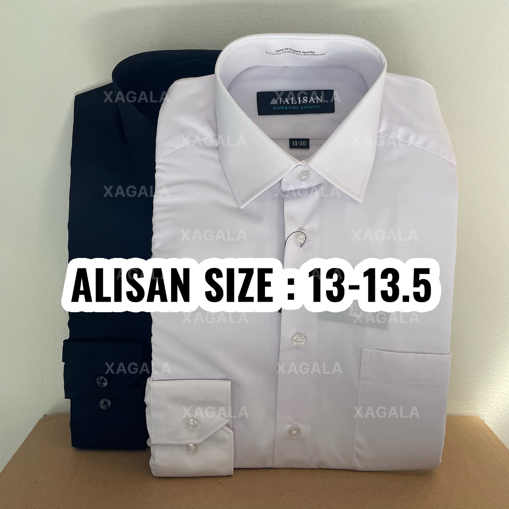 Jual 13 - 13.5 ALISAN KEMEJA PUTIH PANJANG REGULAR SIZE KECIL | Shopee ...