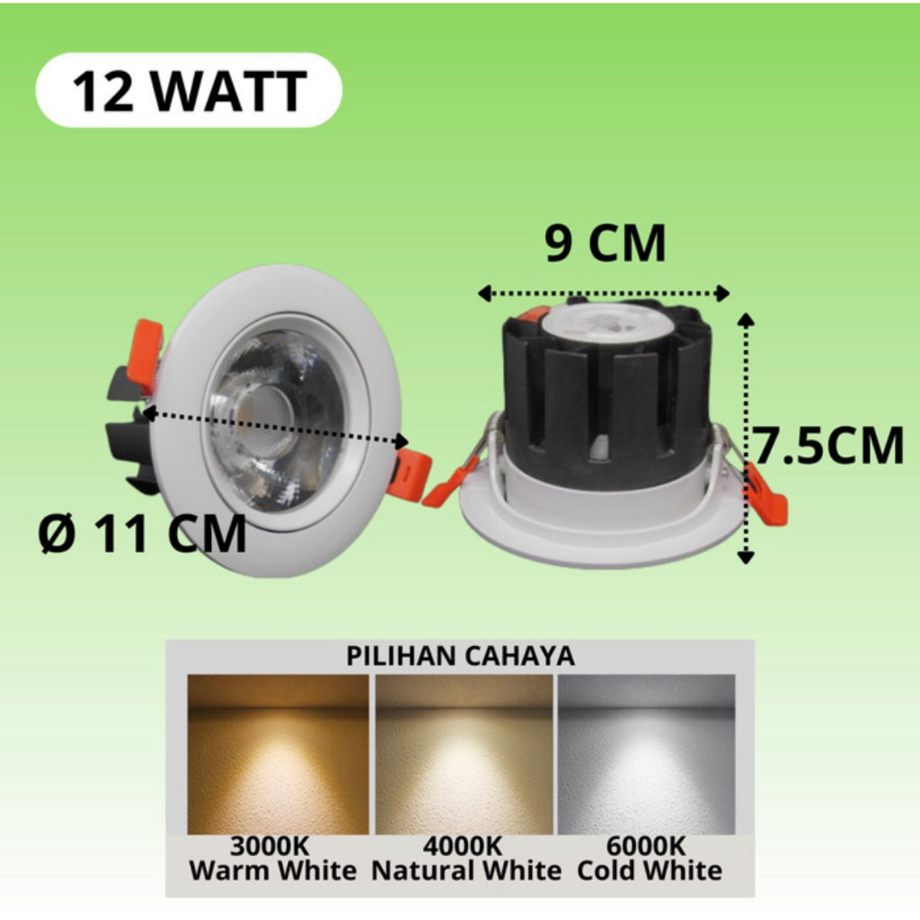 Jual Lampu Sorot LED Spotlight Lampu Plafon Sorot Beam Angle 15 Derajat ...