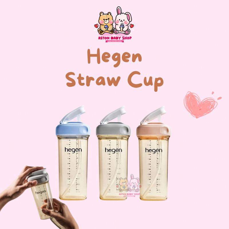 Jual Hegen PCTO Straw Cup PPSU 330ml Botol Minum Anak | Shopee Indonesia