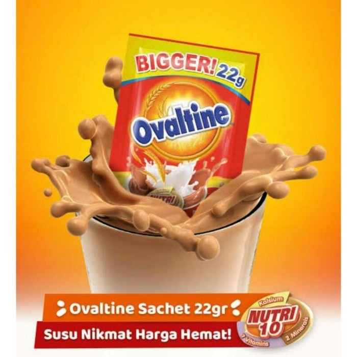 Jual Ovaltine Chocolate Malt Drink Big Sachet 22gram | Shopee Indonesia