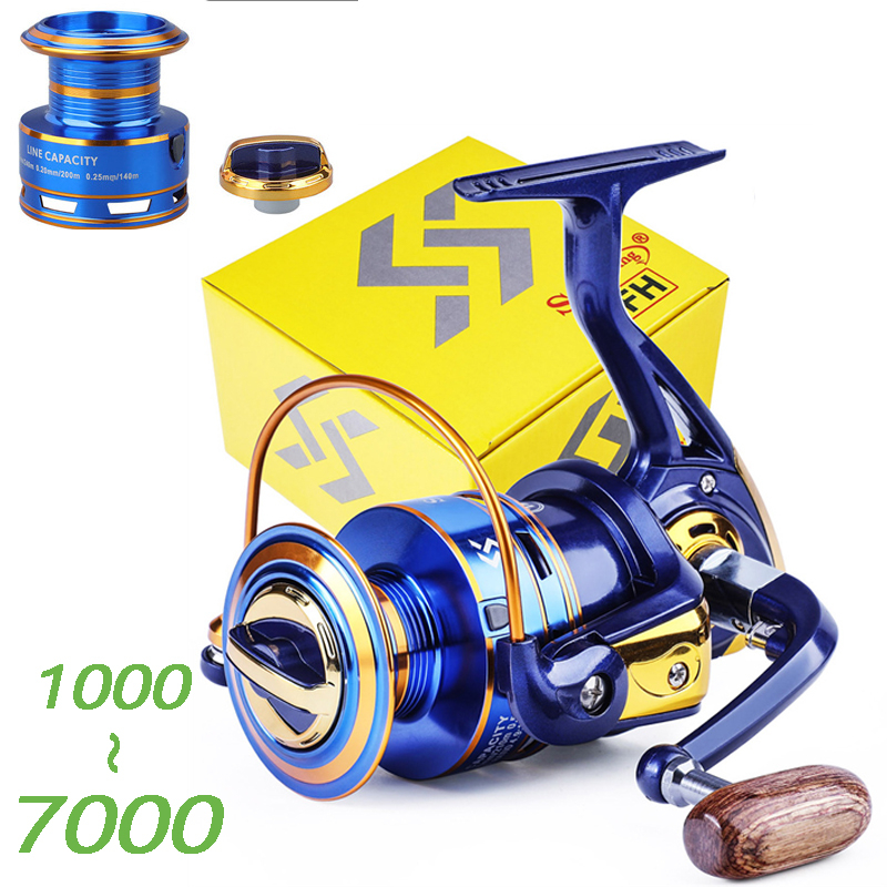 Jual Sougayilang reel pancing 1000-7000 5.2:1 Gear ratoi 12 ball ...