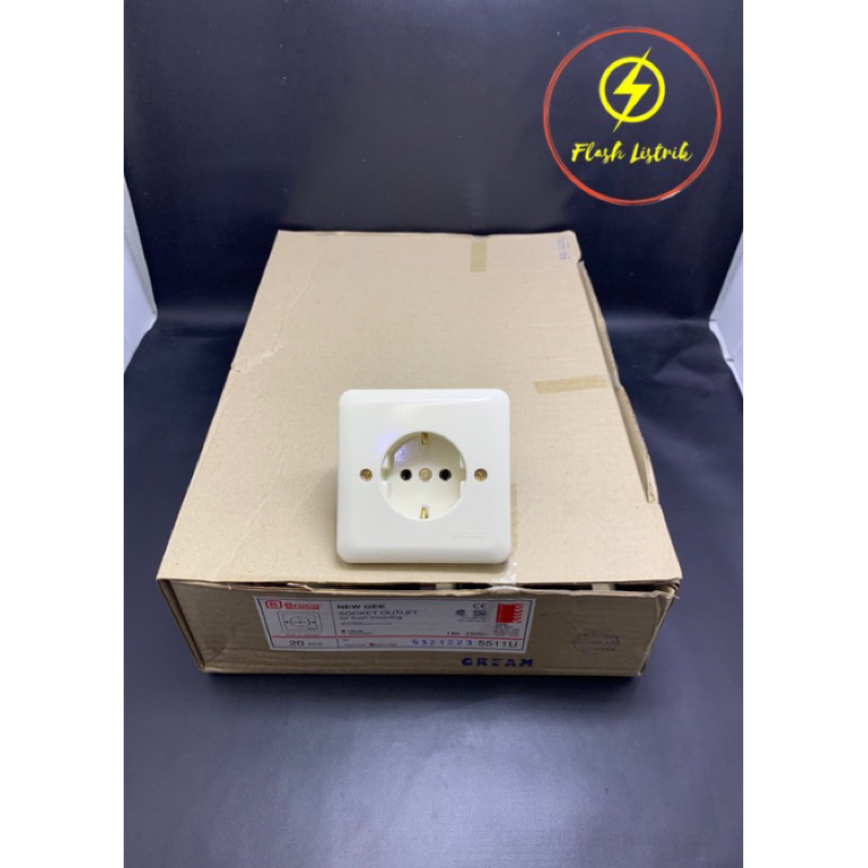 Jual [Broco] Stop Kontak New Gee Broco Colokan Broco Saklar Tanam ...