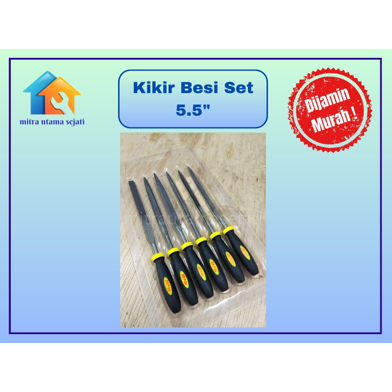 Jual Files set 5.5 inch Set Assorted Needle File Kikir Besi Grip On ...