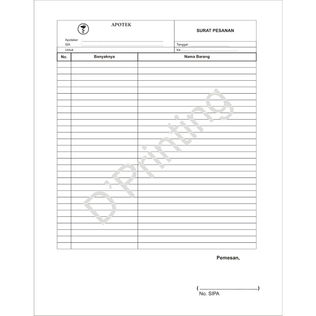 Jual surat pesanan / obat mengandung prekursor farmas / OOT / SP ...