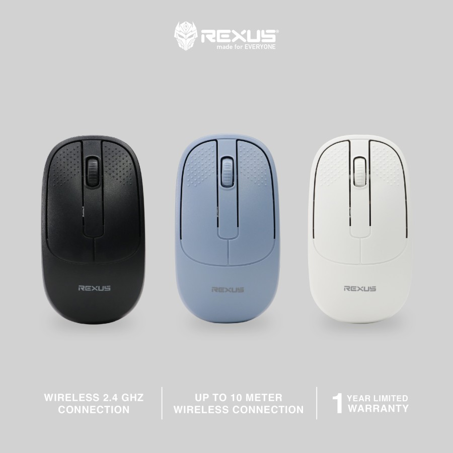 Jual Rexus Mouse Office Wireless Q5 Black | Shopee Indonesia