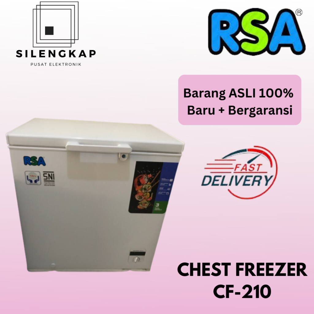Jual Chest Freezer RSA CF-210 (210 liter) | Shopee Indonesia
