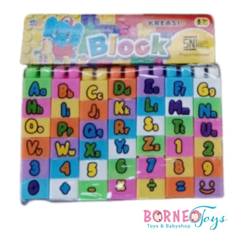 Jual MAINAN EDUKASI ANAK BLOCK ABC DAN ANGKA KEMASAN KANTONG | Shopee ...