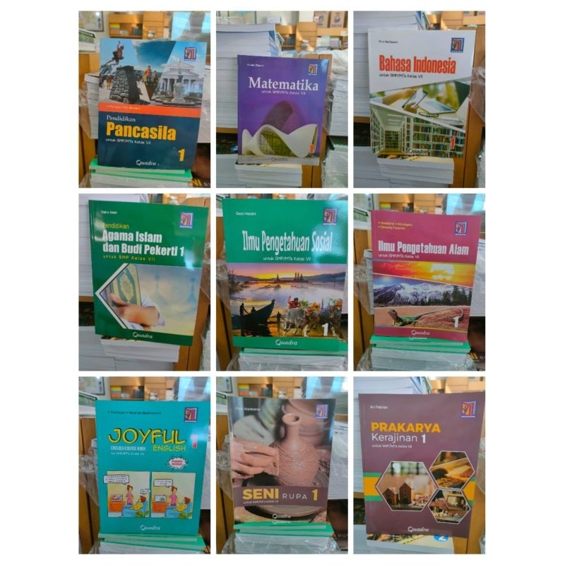 Jual Buku Paket SMP Kelas VII/7 Kurikulum Merdeka Penerbit Quadra | Shopee Indonesia