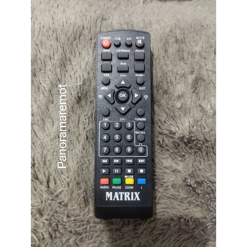 Jual REMOT REMOTE SET TOP BOX DVB T2 MATRIX GARUDA/MATRIX APPLE KUNING ...
