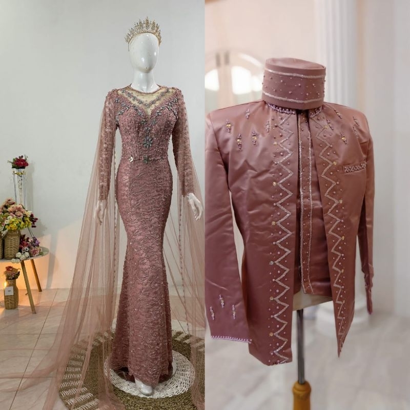 Jual NEW GAUN PENGANTEN SLIM DRES PAYET /GAUN SPAN TERBARU//GAUN MEWAH ...