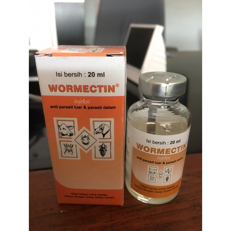 Jual Wormectin Obat Jamur Parasit Cacing Scabies Kucing Domba Sapi Kuda ...