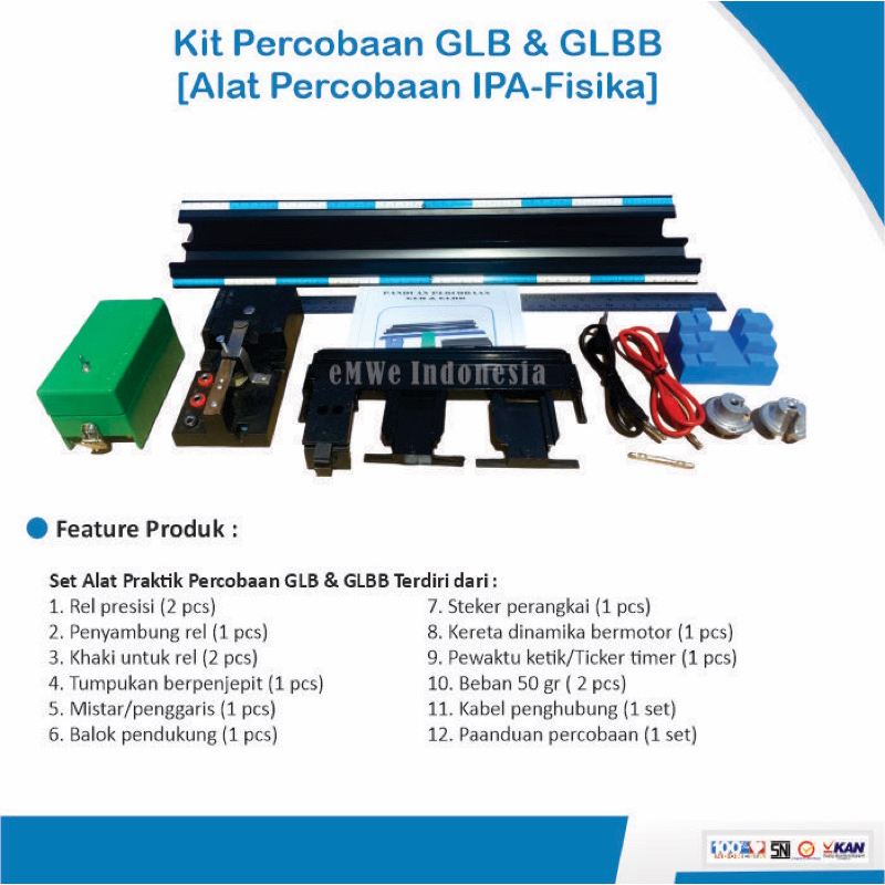 Jual Alat peraga percobaan gerak lurus beraturan/Kit GLB dan GLBB [Alat ...