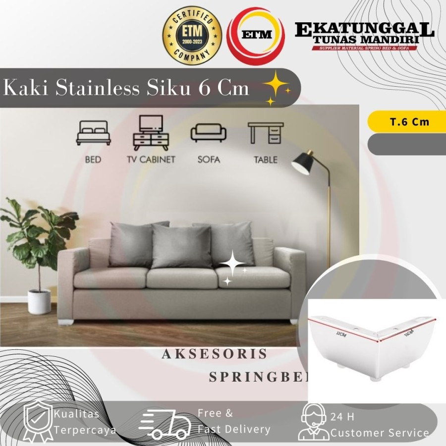 Jual Kaki Sofa Kursi Meja Springbed Stabil Stainless Model Siku Tinggi ...