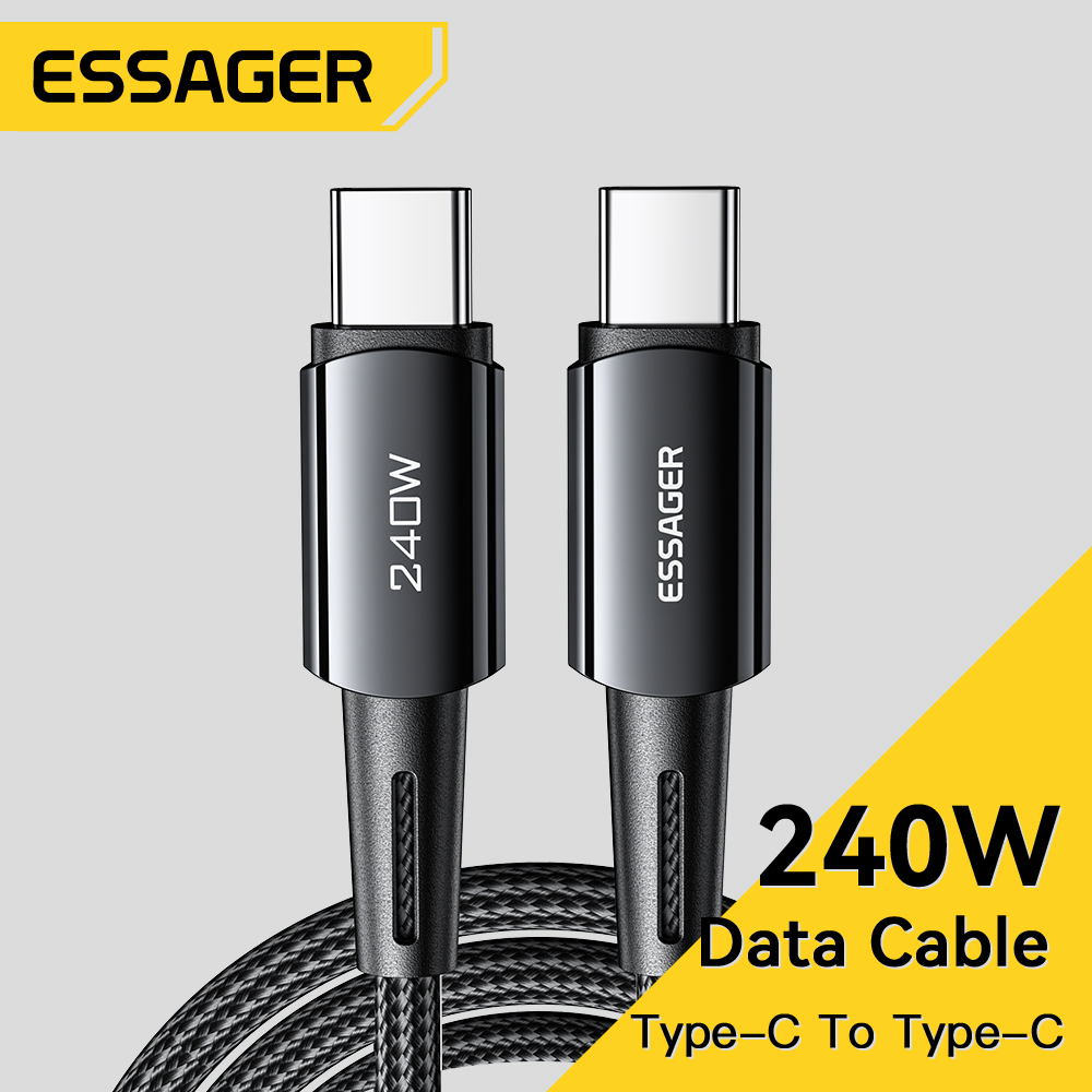 Jual Essager Kabel Pengisi Daya USB C 240W 5A PD3.1 Kabel Pengisi Daya Pengisian Daya Cepat type ...
