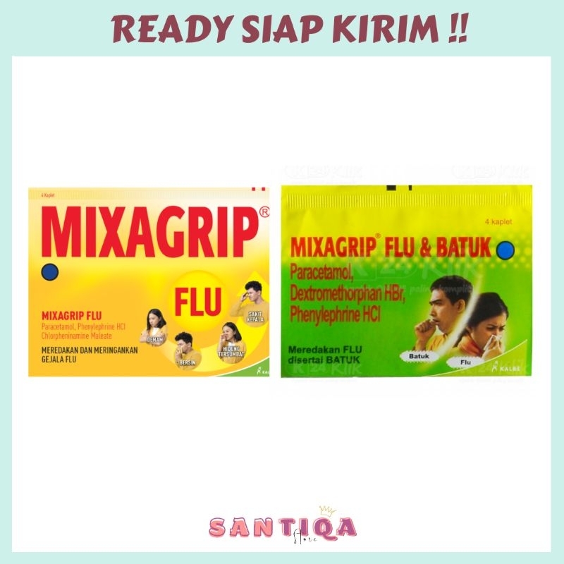 Jual Mixagrip Flu dan Batuk (1 Strip 4 Tablet) Mixagrip Kuning ...