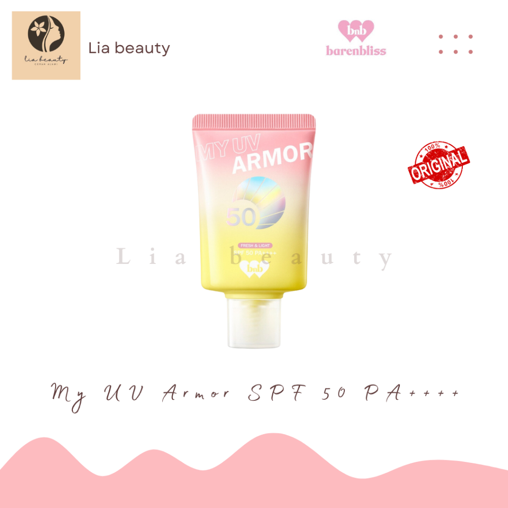 Jual Lia beauty BNB barenbliss My UV Armor SPF 50 PA++++ - Face Sunscreen gel Moisturizer ...