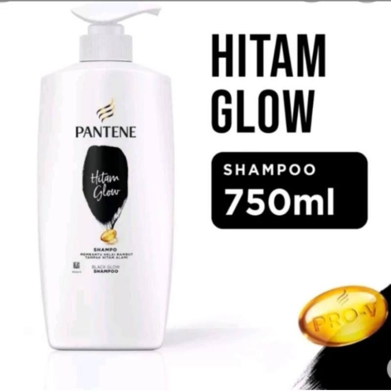 Jual PANTENE Shampoo Hitam Glow 750ml | Shopee Indonesia