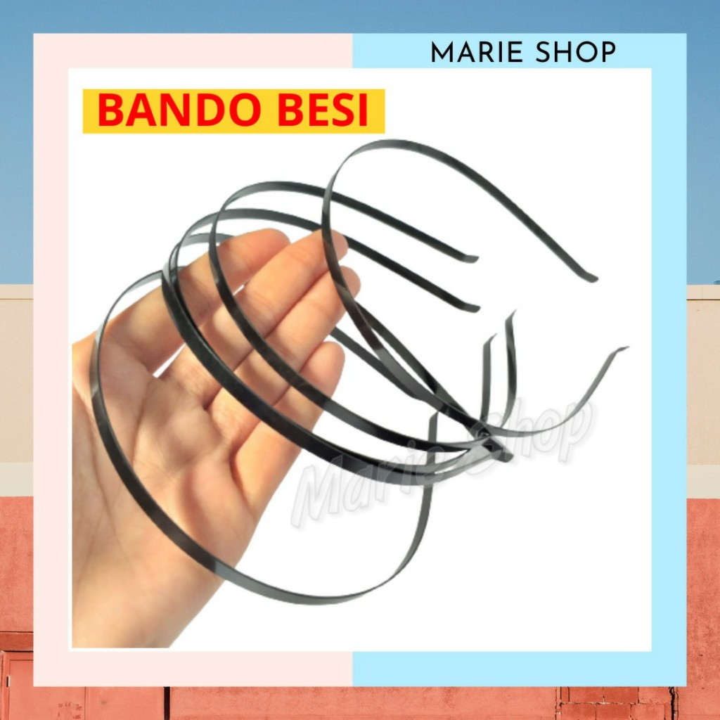 Jual BANDO BESI POLOS HITAM / BANDO POLOS / BANDO WANITA / BANDO PRIA ...