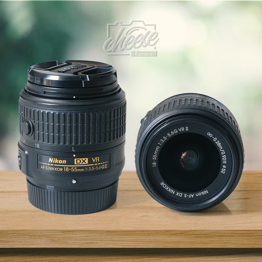Jual LENSA KIT NIKON AFS 18-55MM VR II AUTOFOKUS SENYAP | Shopee Indonesia