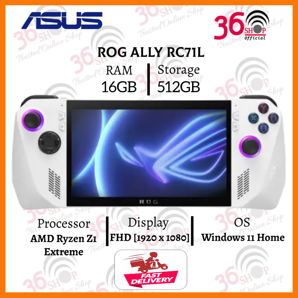 Jual Asus ROG Ally RC71L Portable Gaming AMD Z1 Extreme 16GB Storage ...