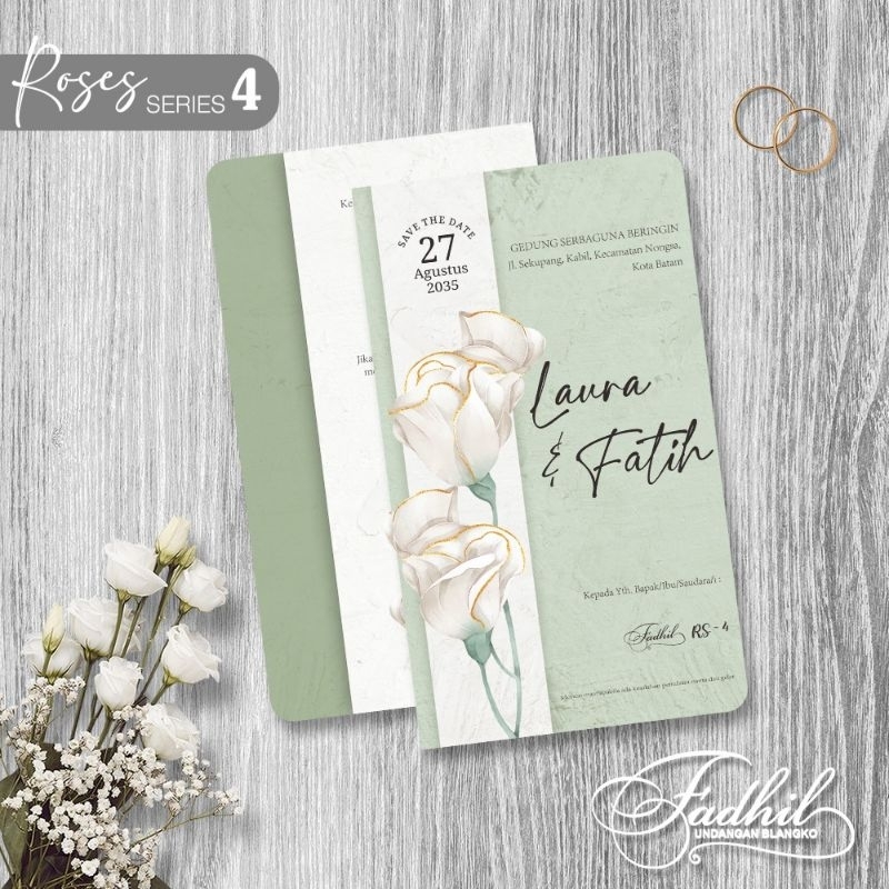 Jual BLANGKO UNDANGAN FADHIL ROSES SERIES 4 (Fadhil RS 4) | Shopee ...