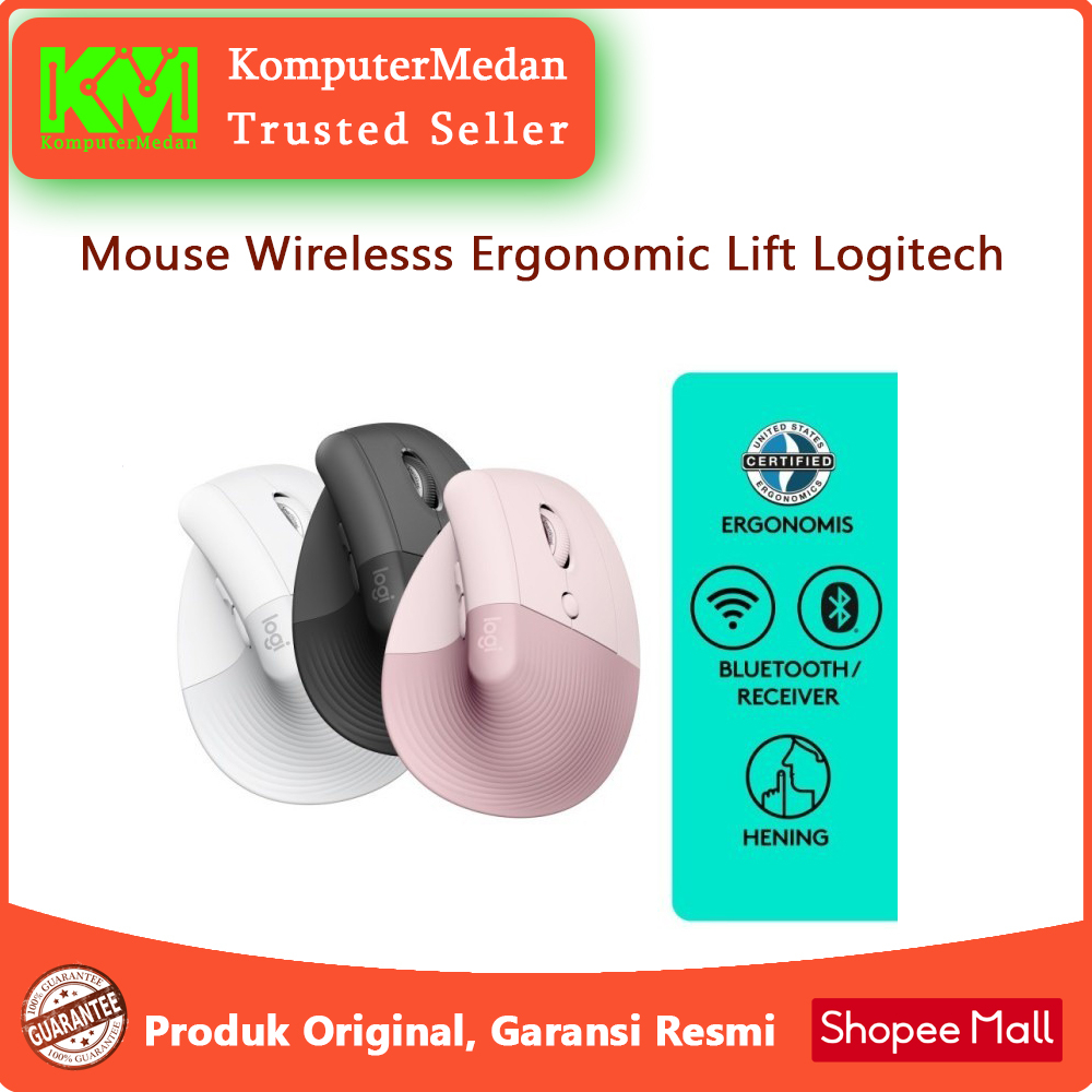 Jual Mouse Wirelesss Ergonomic Lift Logitech | Shopee Indonesia