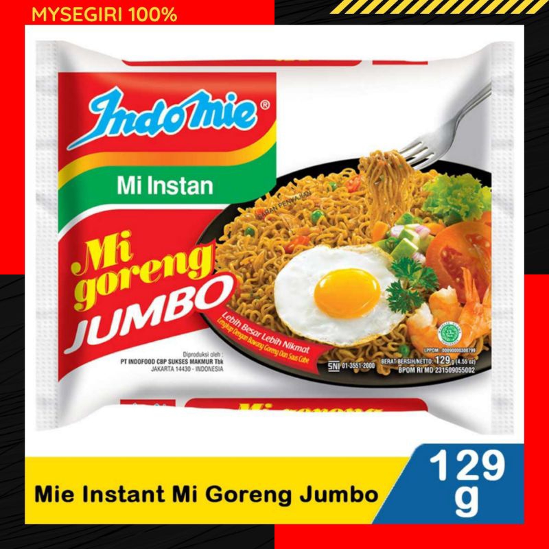 Jual Indomie Mi Instan Goreng Jumbo Special 129G | Shopee Indonesia