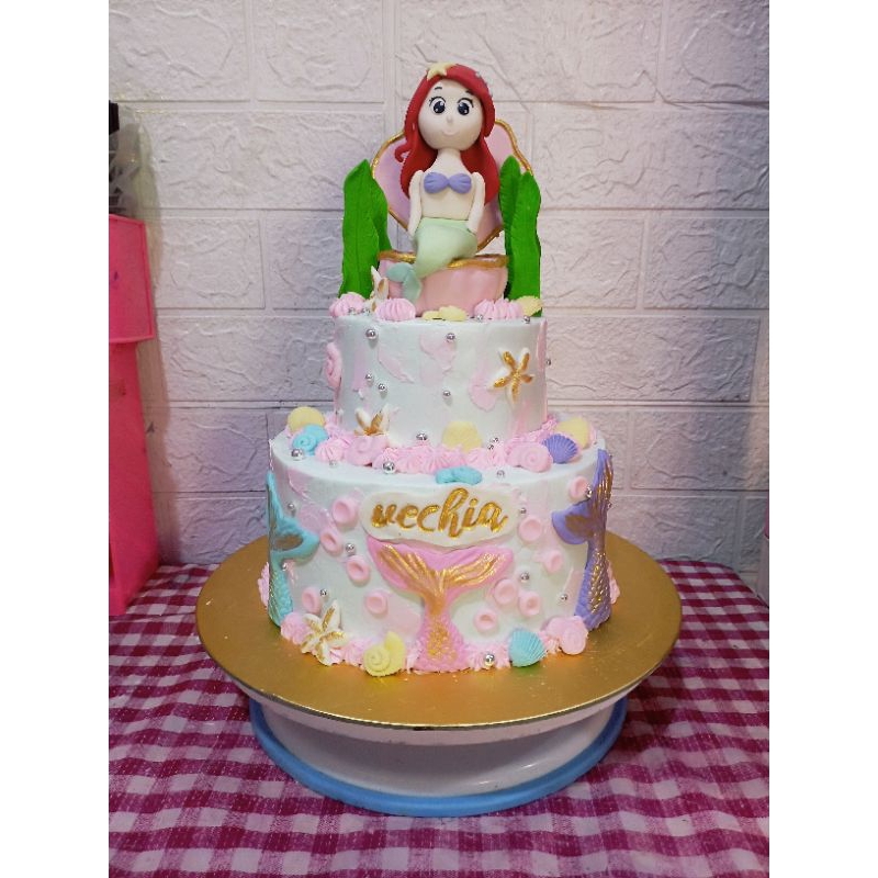Jual kue ulang tahun mermaid /cake ultah duyung | Shopee Indonesia