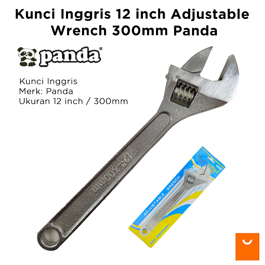 Jual Kunci Inggris 12 inch Adjustable Wrench 300mm Panda | Shopee Indonesia