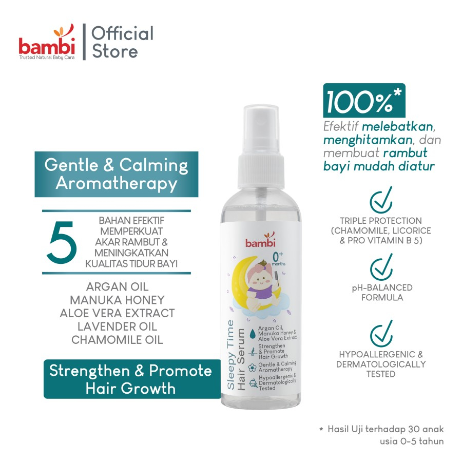 Jual BAMBI BABY SLEEPY HAIR SERUM | SERUM RAMBUT BAYI | HAIR LOTION ...