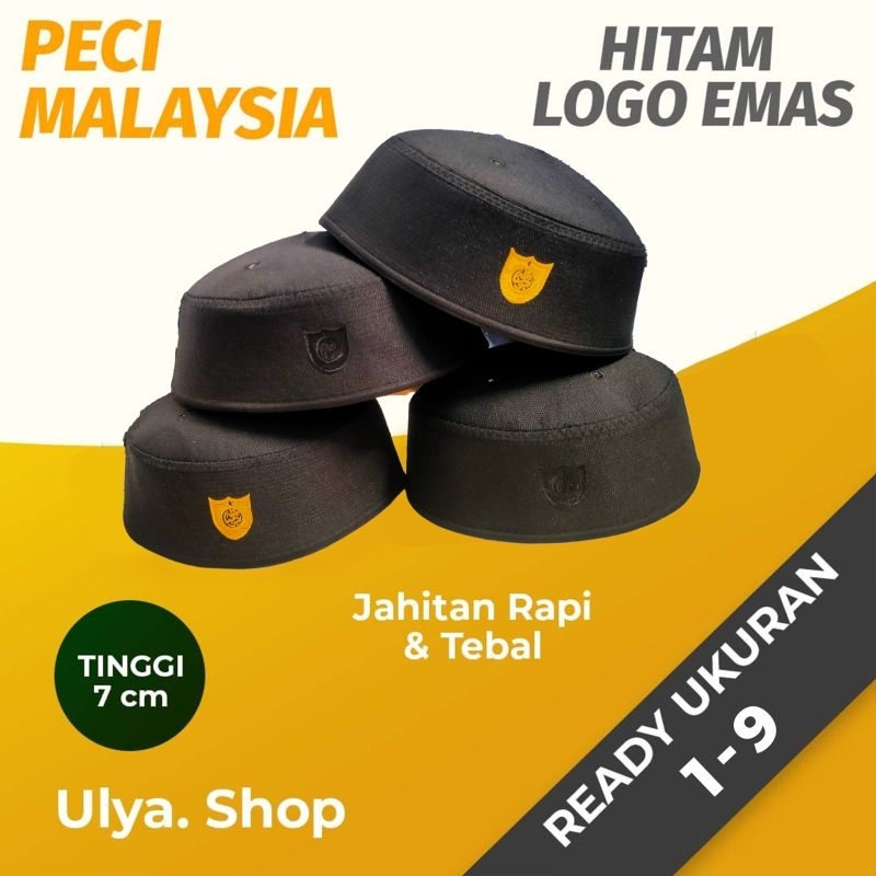 Jual Peci Kopyah kopeah Malaysia Songkok hitam Sambungan dewasa anak ...
