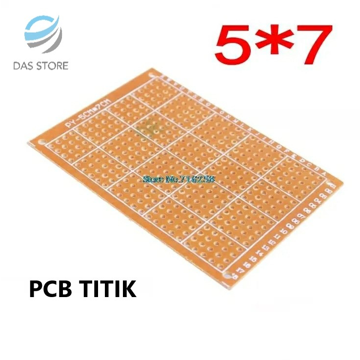 Jual 5x7 CM PCB Titik Lubang IC Double-Side 2 Sisi Matrix Circuit Board ...