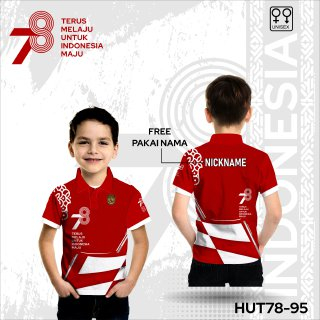 Jual Jersey polo anak hut kemerdekaan ri ke 78 baju 17an kaos dirgahayu indonesia 2023 | Shopee ...