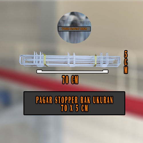 Jual Pagar Stopper PREMIUM Untuk Rak Gondola | Shopee Indonesia