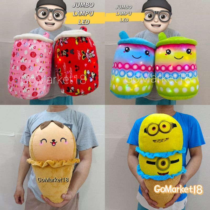 Jual Boneka Viral Guling ice Cream Cone 1 Cups 2 Cups Minions dan ...