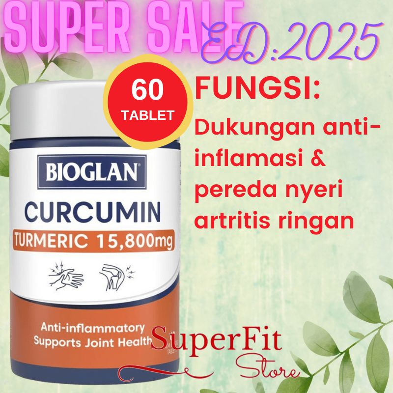 Jual Bioglan Curcumin Double Triple Strength Turmeric Collagen Pain ...